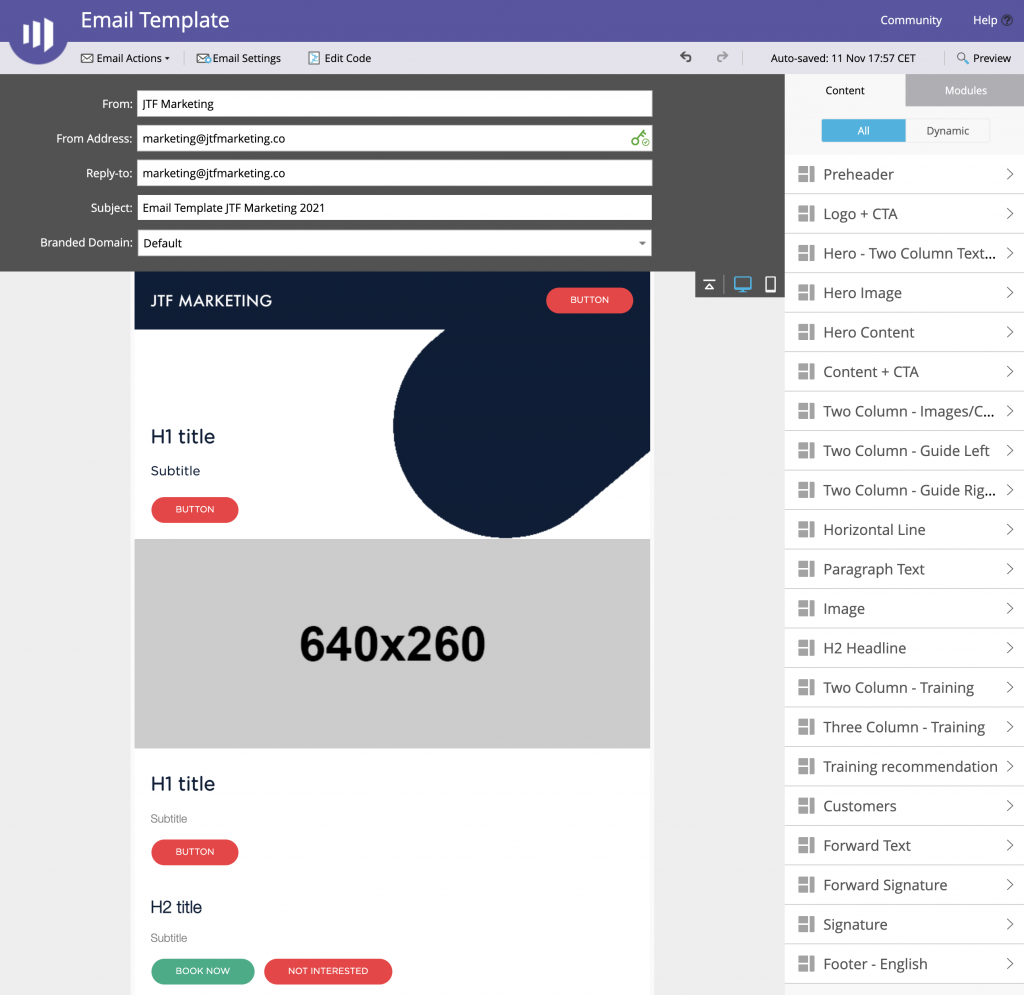 Marketo email templates: the ultimate timesaver - JTF Marketing